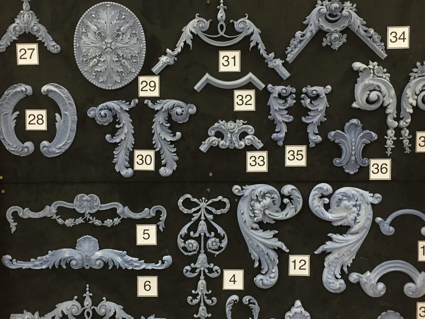 Samples Of Some Of The Moldings Used In The Paris Apartment Set | Jon ...